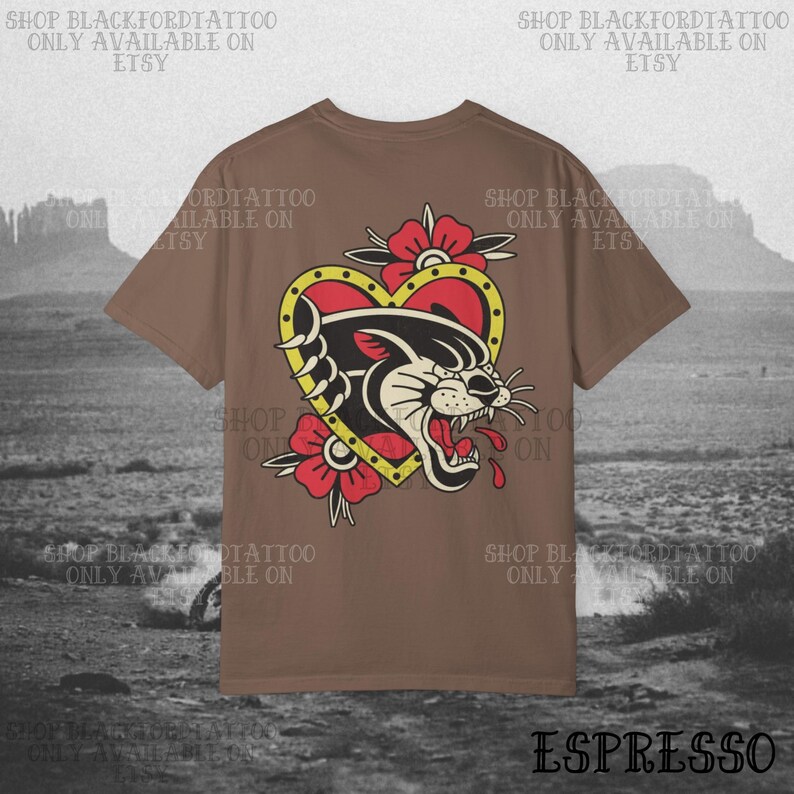 Panther Traditional Tattoo Flash Shirt Alt Grunge Streetwear Western ...