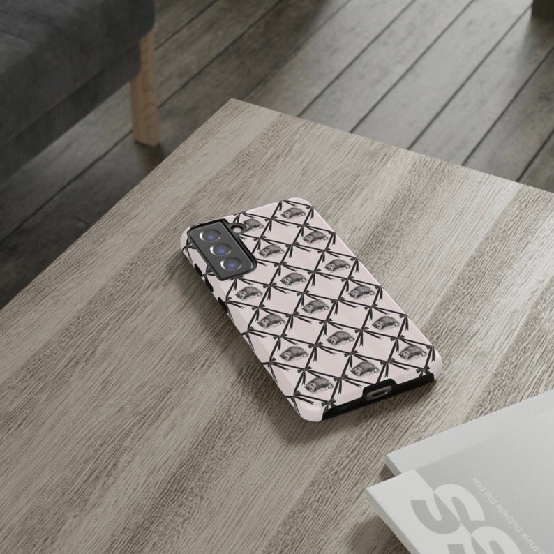 Coquette Retro Opossum Black Valentines Tough Phone Case, Balletcore ...