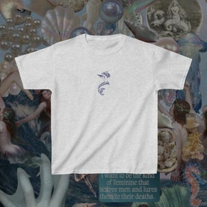 Mermaidcore Clothing Sirencore Shirt Ocean Inspired Style Y2k Baby Tee ...