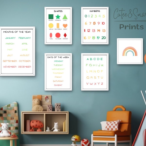 Montessori Wall Art - Etsy