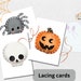 Halloween Lacing Cards Homeschool Prints Fine Motor Skills - Etsy