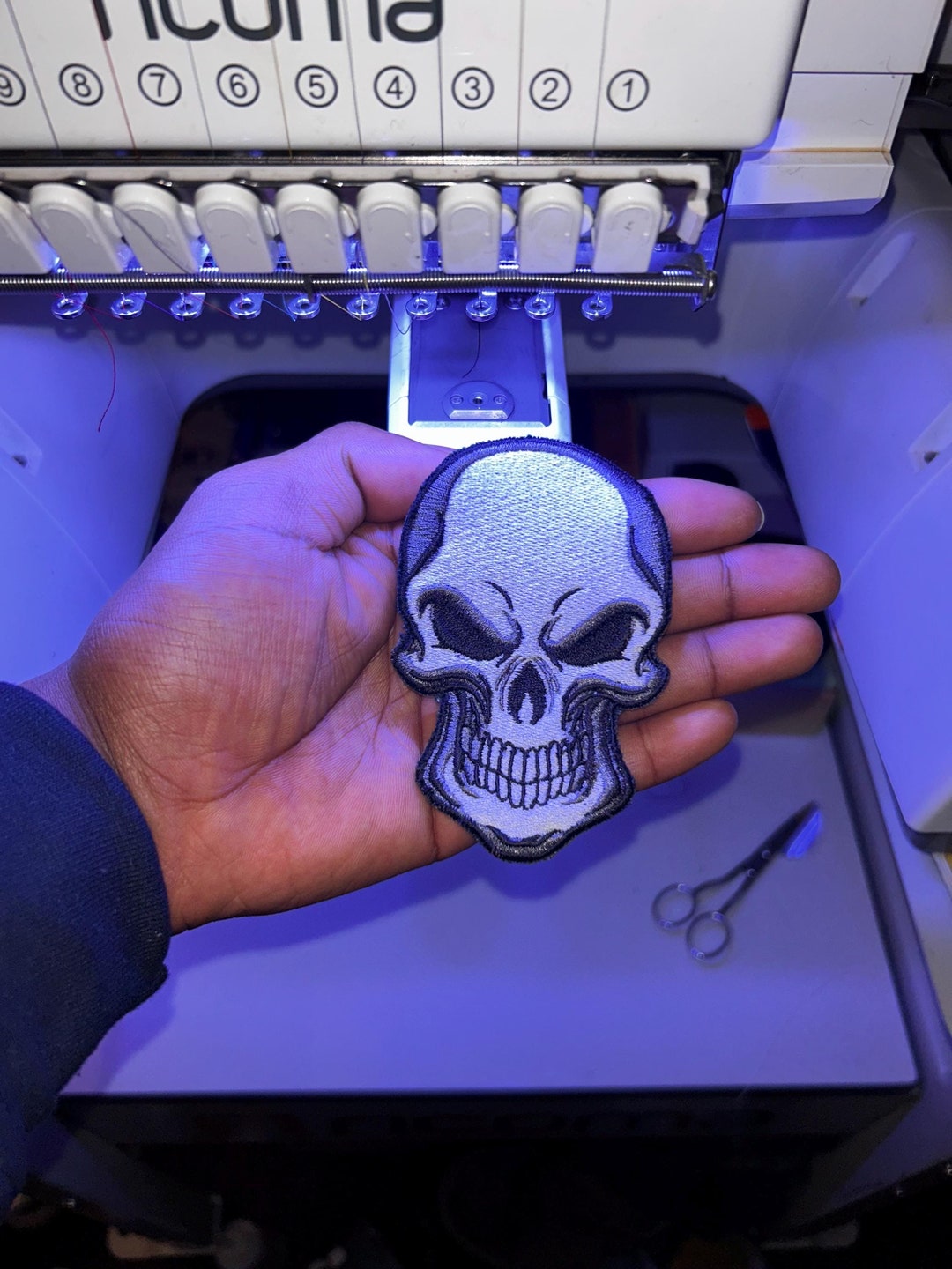 Skull Patch, Embroidered Skull Patch Iron-on, Sew-on Patch - Etsy