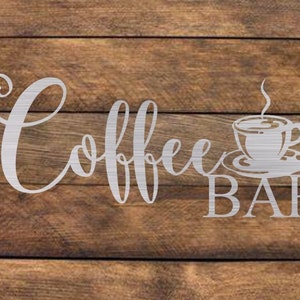 Coffee Bar Sign - DXF - SVG - Digital Download - CNC Plasma Waterjet ...