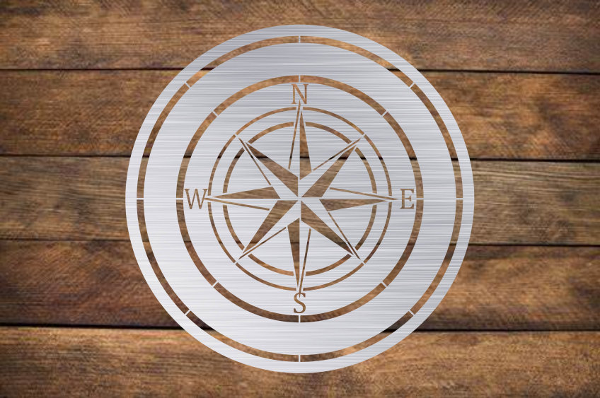 Nautical Compass Combo Pack DXF SVG CNC Plasma Waterjet Metal Coastal ...