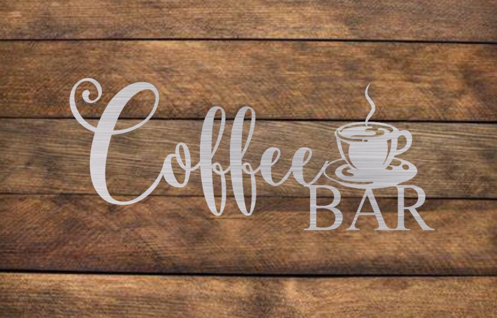 Coffee Bar Sign - DXF - SVG - Digital Download - CNC Plasma Waterjet ...