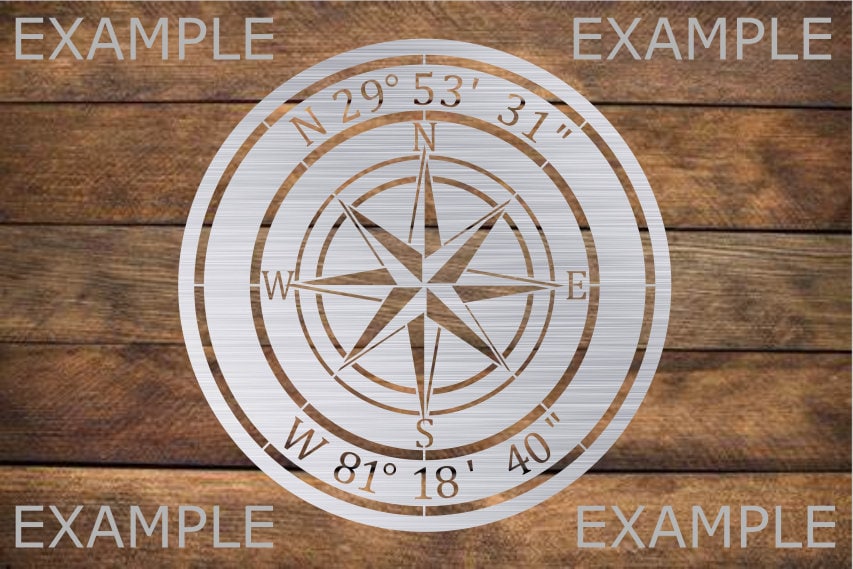 Nautical Compass Combo Pack DXF SVG CNC Plasma Waterjet Metal Coastal ...