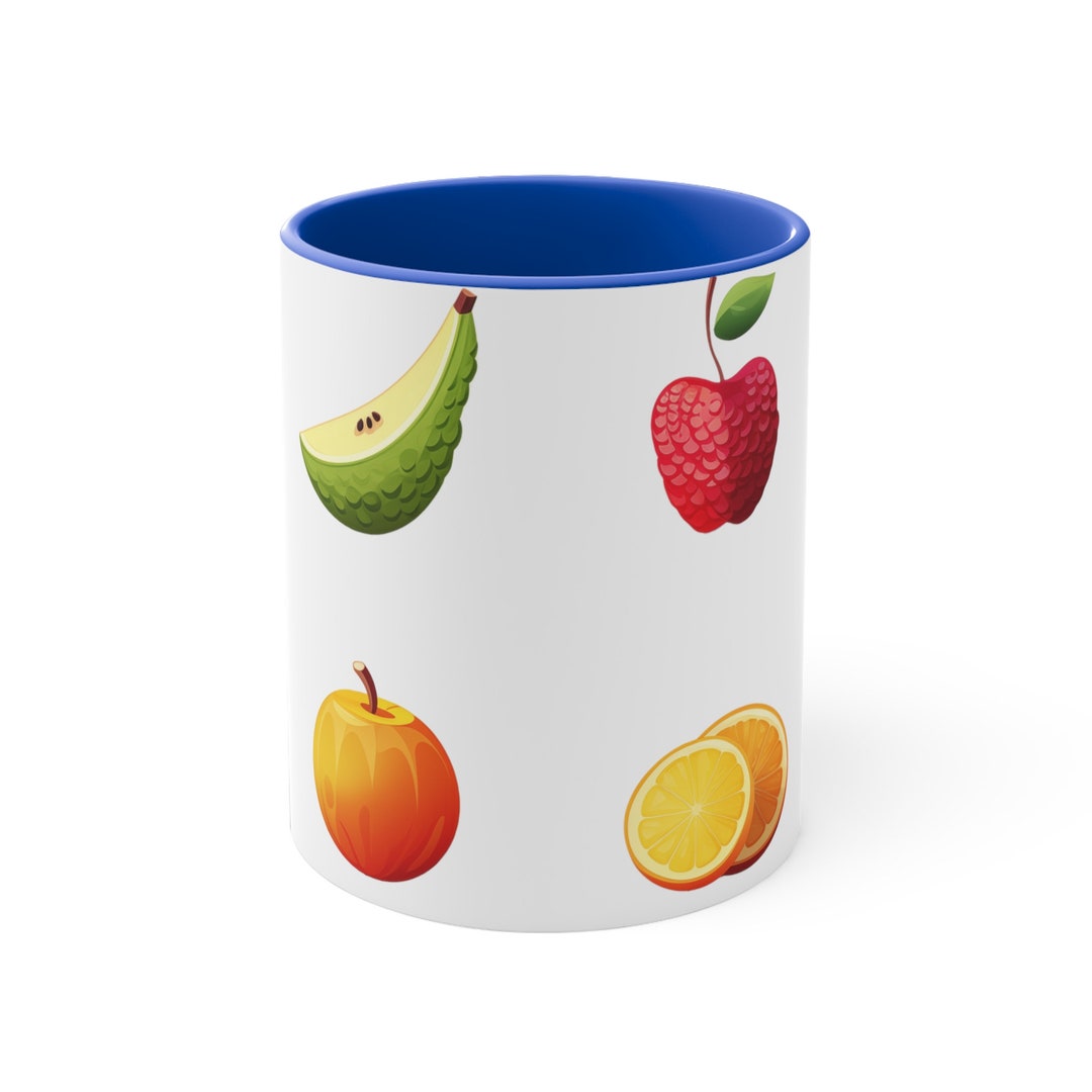 Fruity Brew Delight: Orange-you-glad 11oz Accent Mug - Etsy