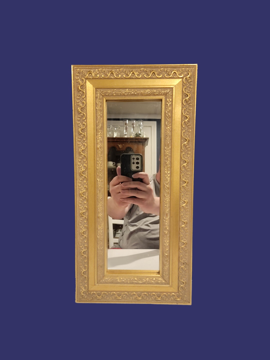 Vintage Pier One Gold Ornate Mirror Measurements 18h X9w Frame 12h X 5w ...