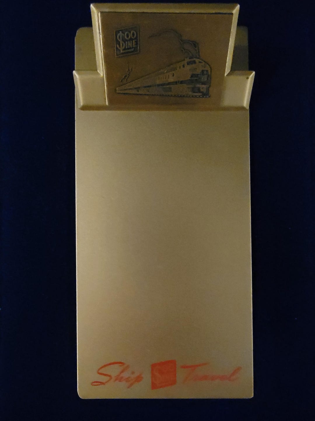 Vintage Brass S00 Line Railroad Notepad Holder - Etsy