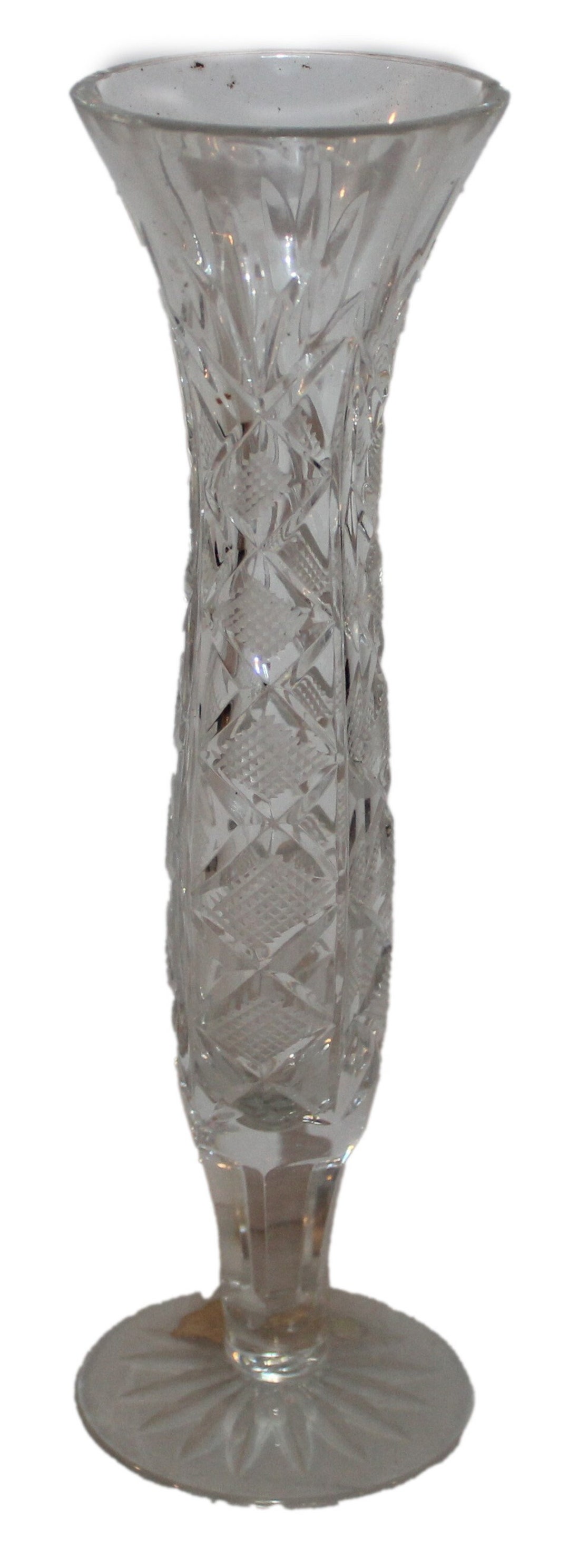 Vintage World's Finest Imperlux Genuine Hand Cut 24% Lead Crystal Vase ...