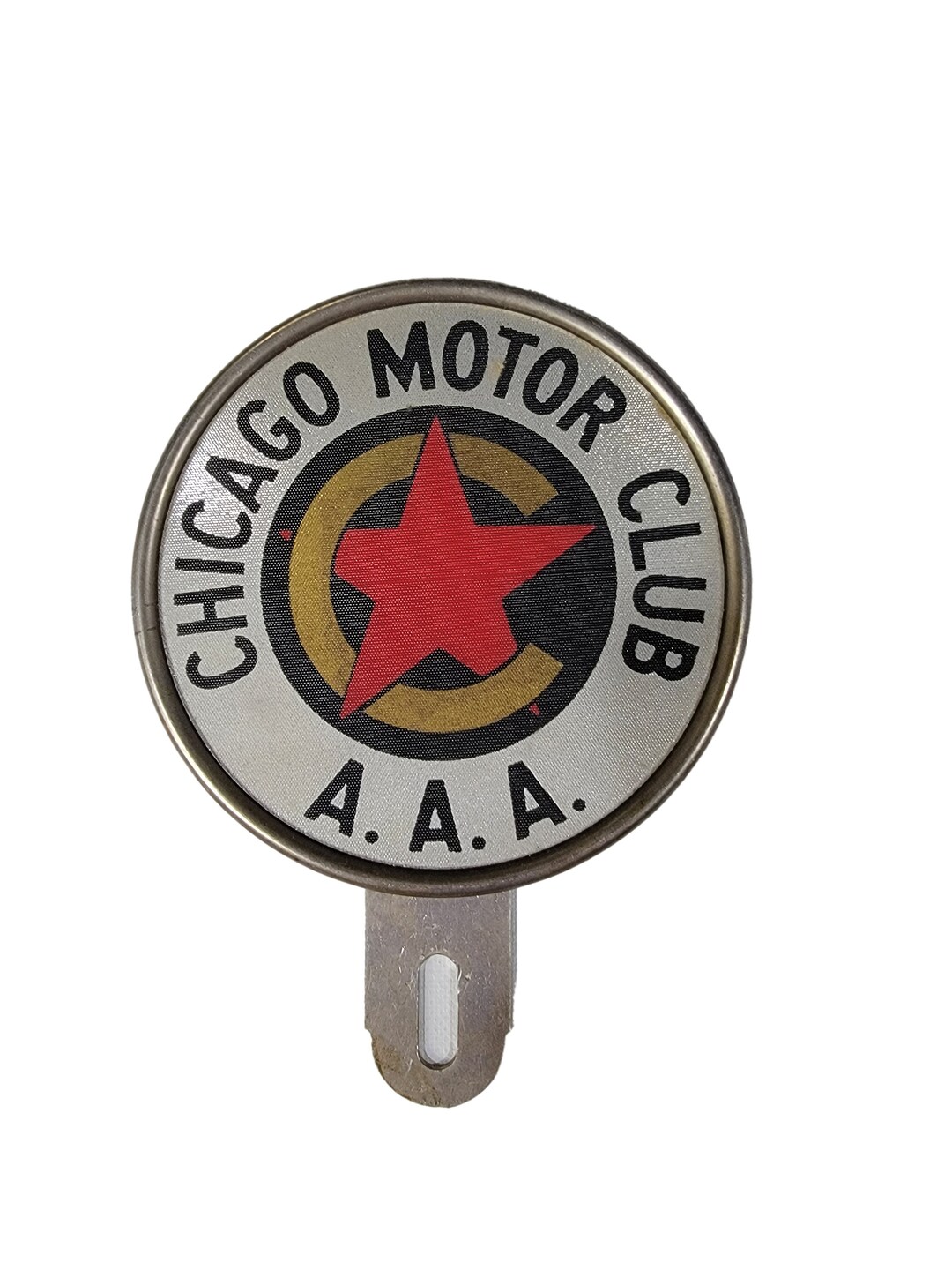 Windy City Cruisin': Vintage Chicago Motor Club AAA Car Badge - 4" X 5. ...