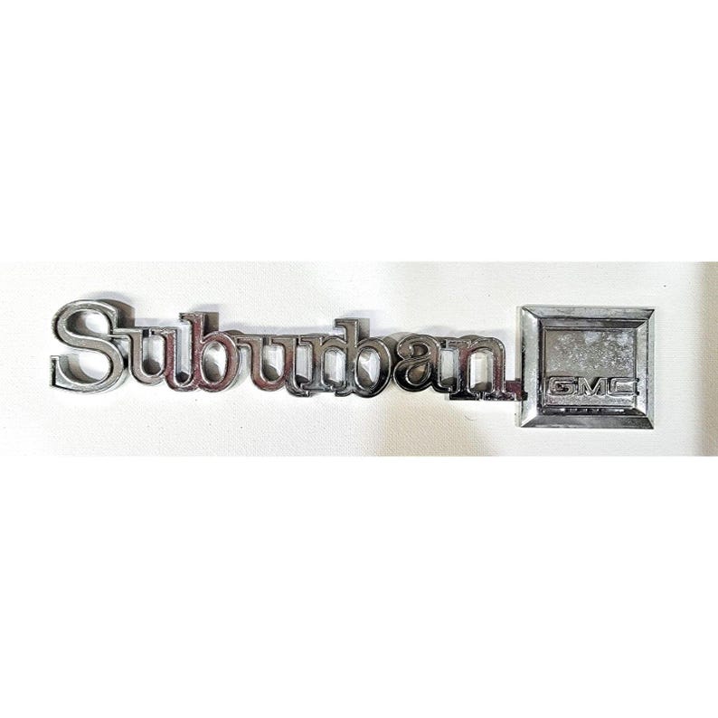 Vintage Chevy Suburban Car Emblem - Etsy