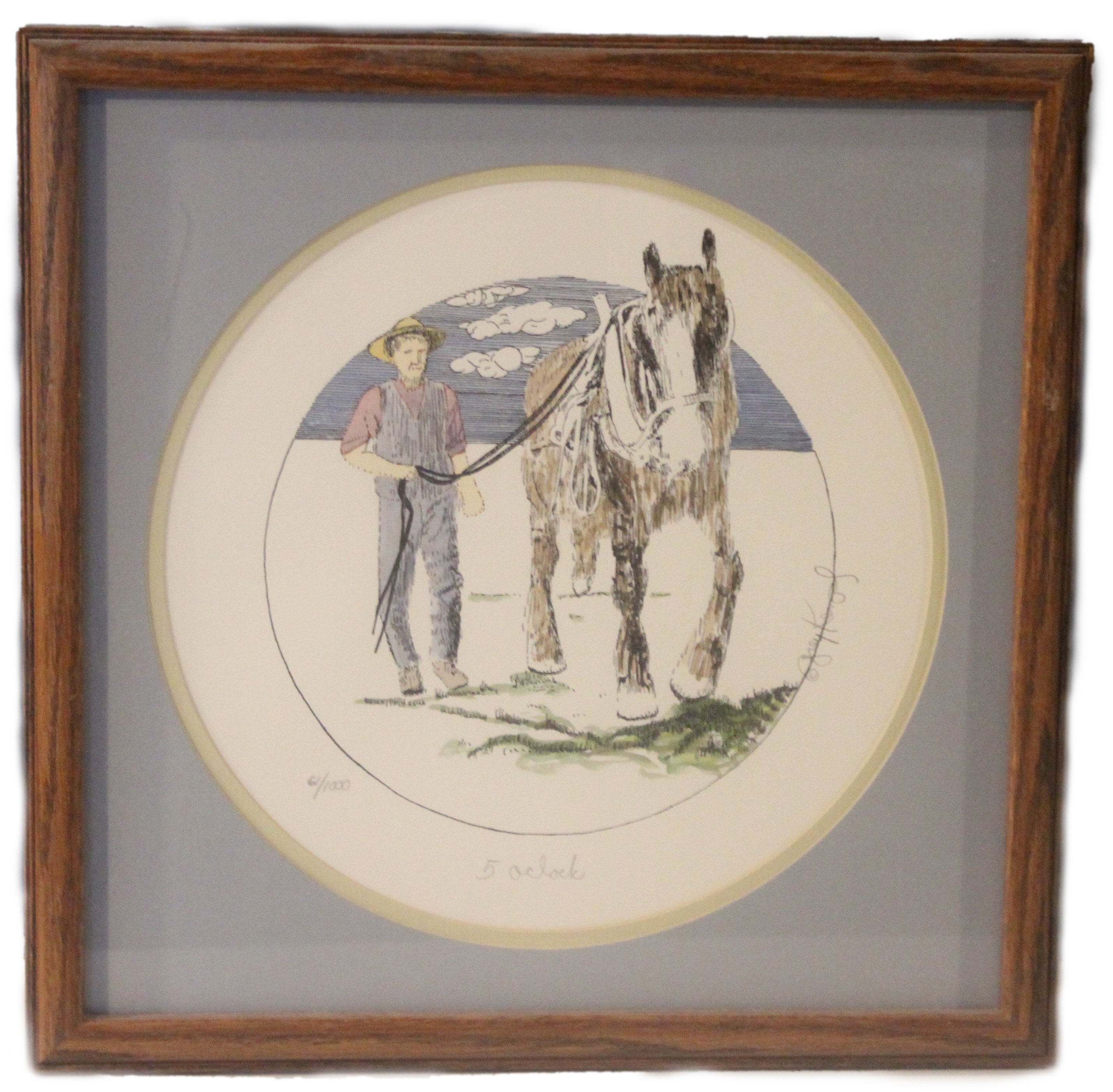 Own a Piece of Printmaking History: "5 O'clock" by Greg Kempf (limited ...