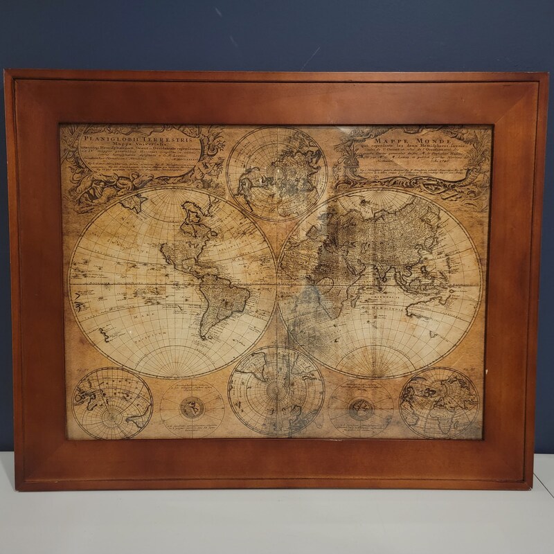 Antique Wall Map - Etsy
