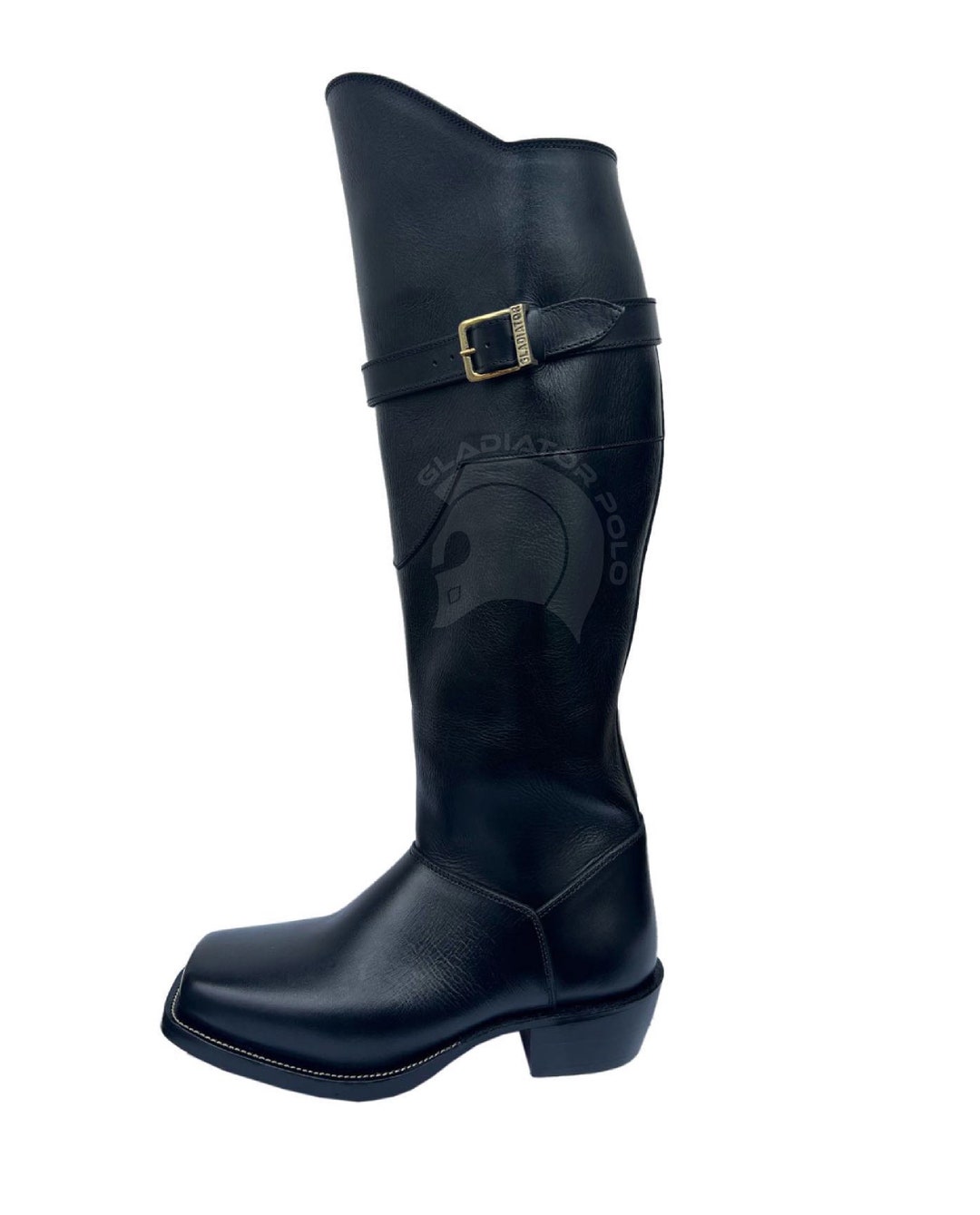 Men’s 10 Wide Knee High Boots Cowboy Action Shooter Replica Reenactment ...