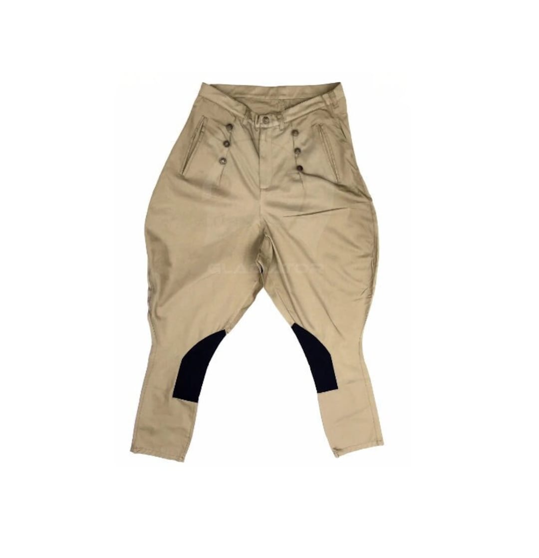Khaki Jodhpurs British Indian Style Riding Pants Jodhpur - Etsy