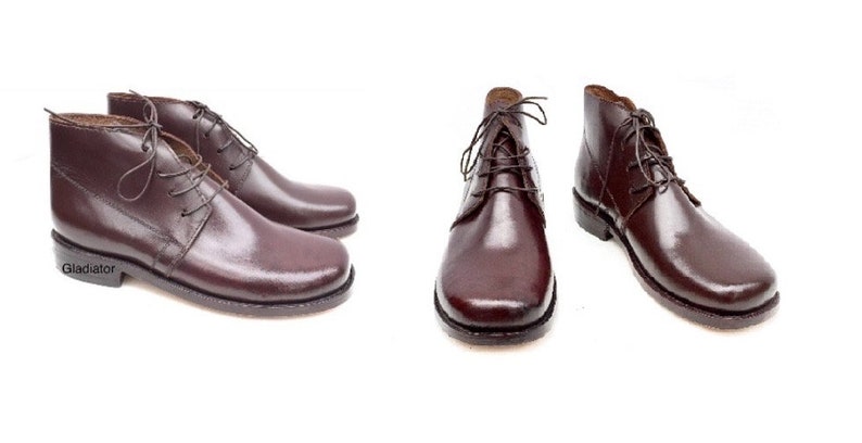 Brogans Civil War Era Turnout Suede FULL GRAIN Leather Jefferson Boots ...