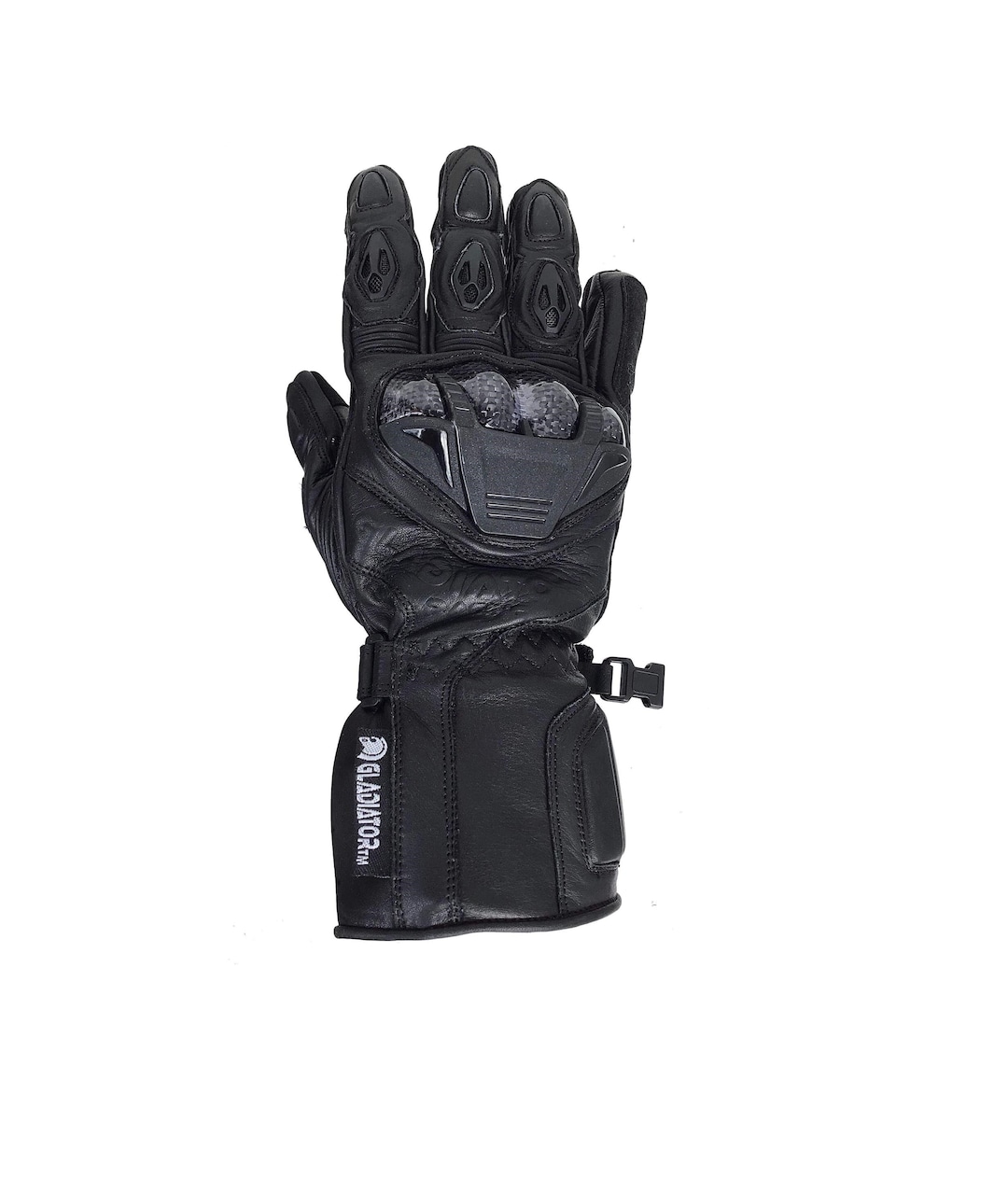 Leather Gauntlet Motorcycle Gloves Men's Street Road TOUCHSCREEN Racing ...