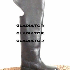 Dragoon Cavalry Boots Knee Flap Leather Napoleonic Custom Design Civil ...