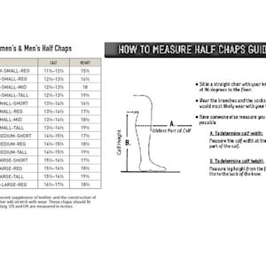 Half Chaps Black Stretch Gussett Panels Full Grain Leather - Etsy