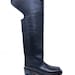 Dragoon Cavalry Boots Knee Flap Leather Napoleonic Custom Design Civil ...