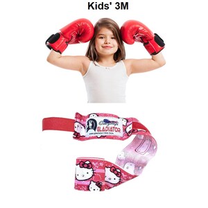 MMA Hand Wraps Boxing Pink Kitty 180"( 4.5m) and 255" (645 Cm) and Kids ...