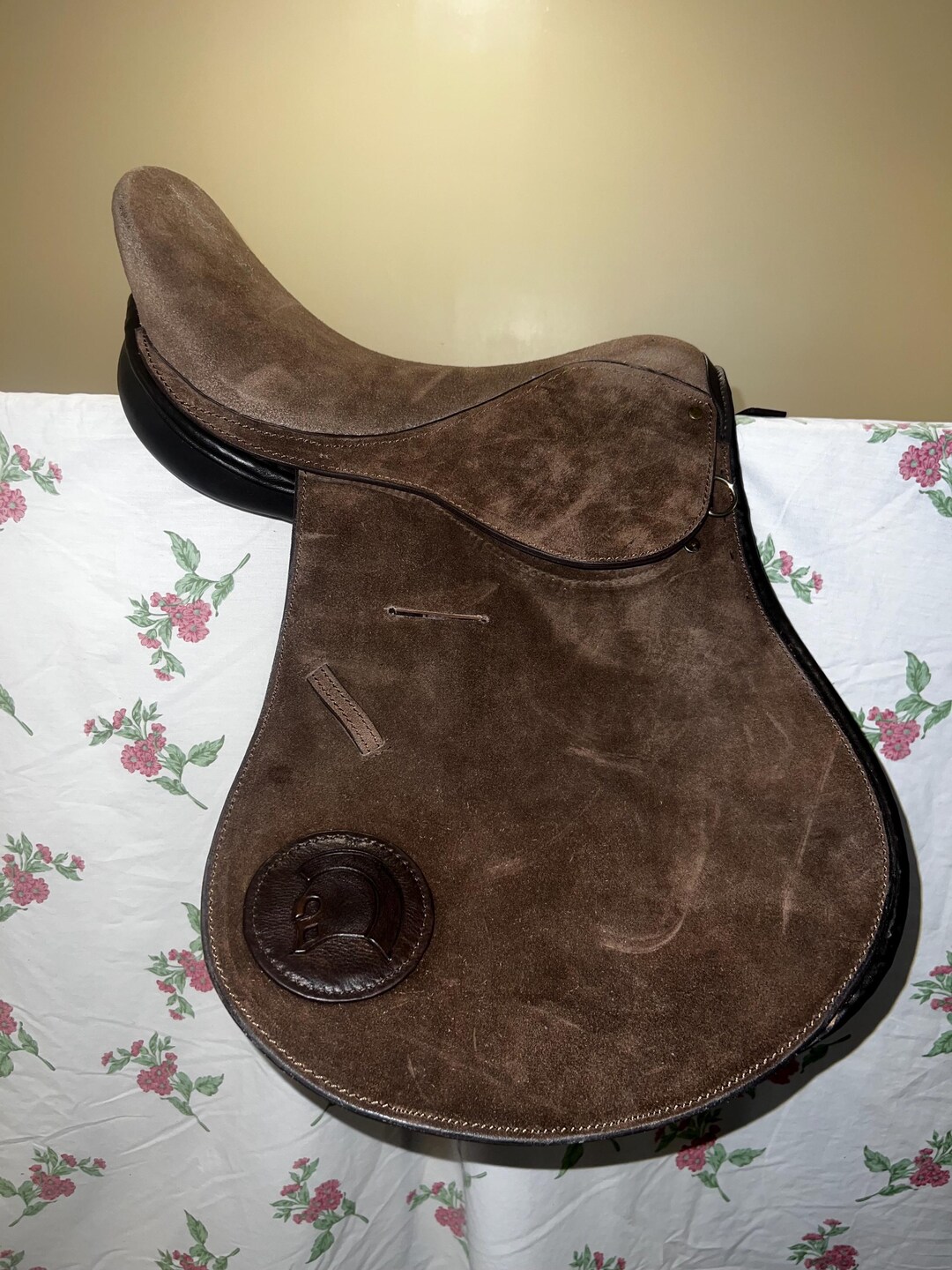 Polo Saddle Suede Equestrian Montura Full Contact 16” English Buffalo ...