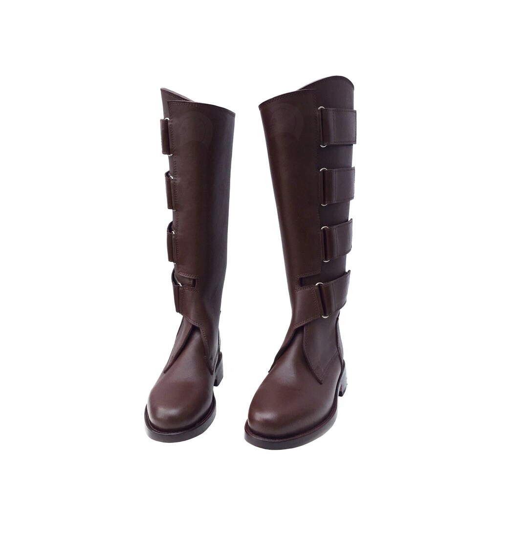 Custom Original Jedi Knight Anakin Skywalker Inspired Boots LEATHER - Etsy