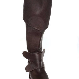 Custom Pirate Boots Black Brown Leather Swashbuckler Buccaneer - Etsy