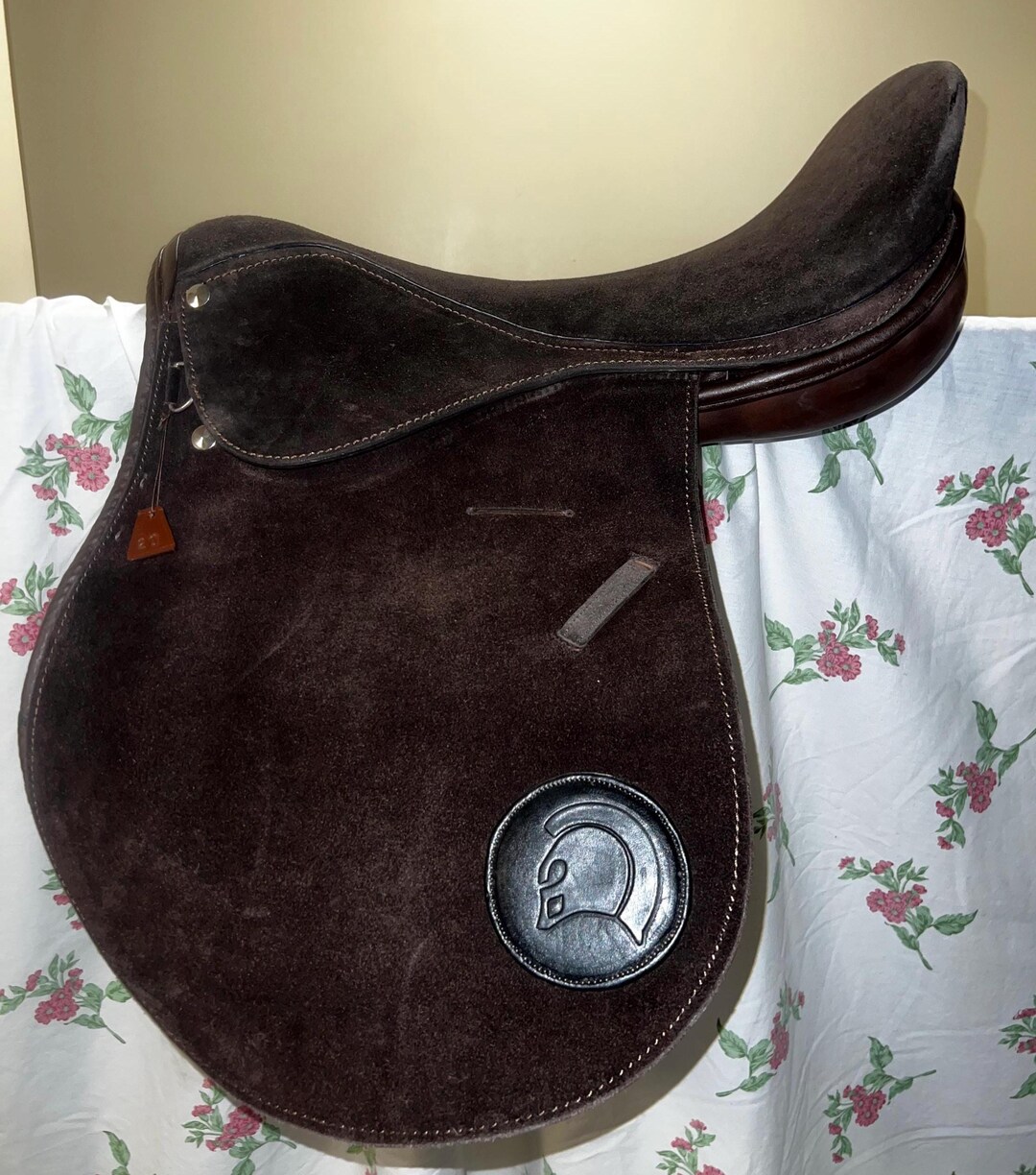 Polo Saddle Suede Equestrian Montura 20” English Buffalo Full Contact ...