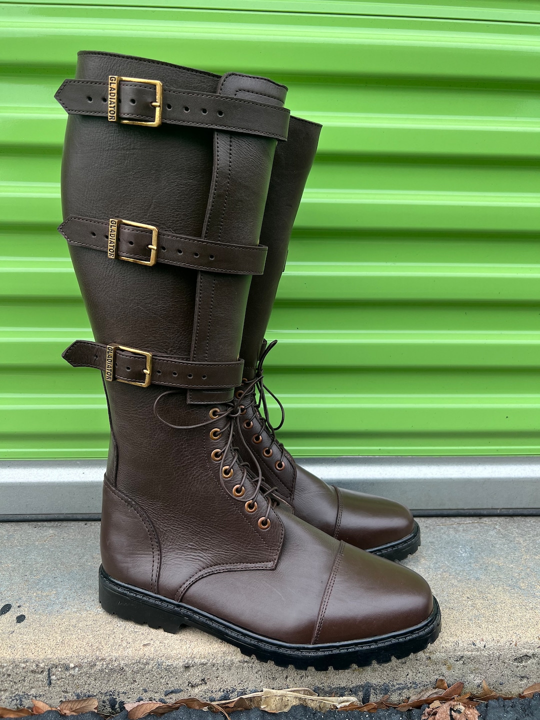 Motorcycle Boots Leather Police Classic 1940s US Cavalry Style Heavy ...