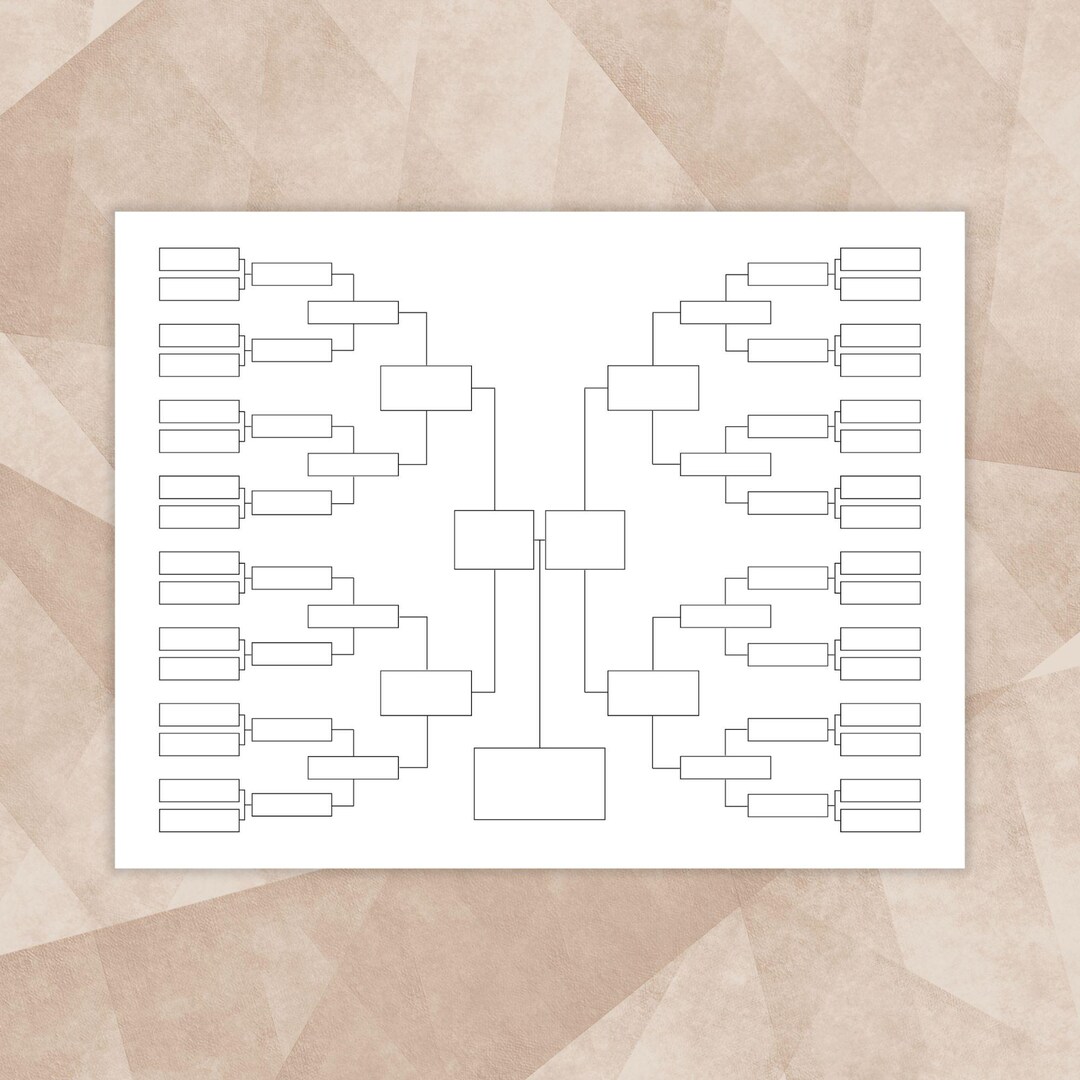 Six Generation Family Tree Template: Printable Ancestry Chart (PDF ...