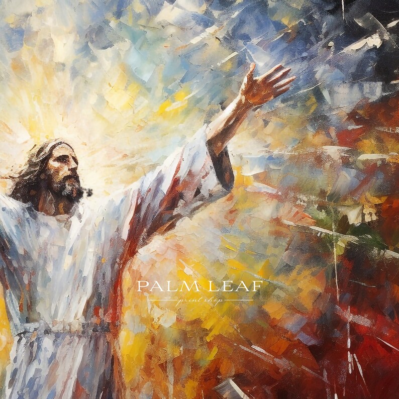 Christ Creating the Earth Christian Art Jesus Christ Art Savior Entry ...