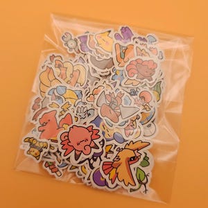 001-151 Mini Poke Stickers | All Gen 1 Kanto Mons | Die-cut Waterproof ...