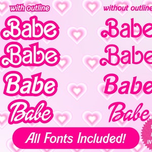 Barbie Font - Etsy