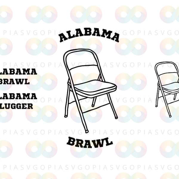Alabama Brawl Folding Chair Svg - Etsy UK