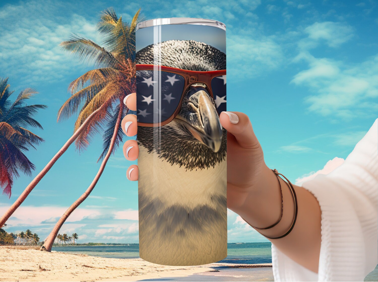 American Flag Penguin Sunglasses Patriot Universal Skinny - Etsy