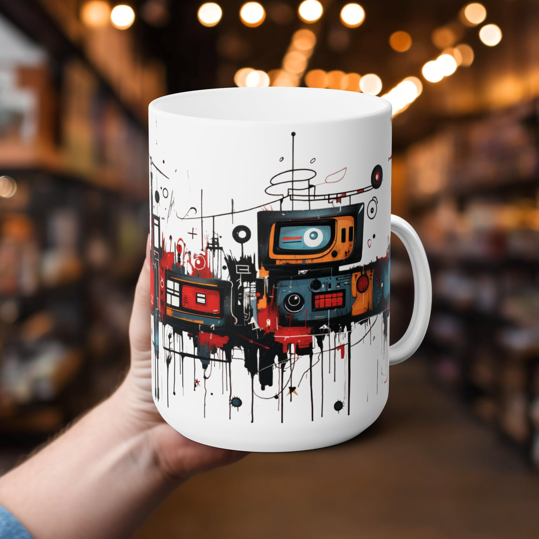 Street Art Mug, Graffiti Coffee Cup, Urban Art Drinkware, Custom Street ...