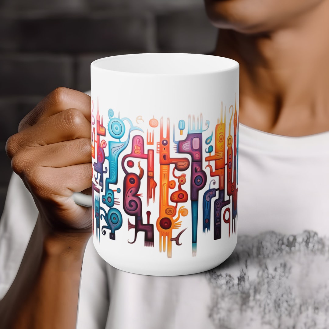 Mystical Tea Cup - Peruvian Nazca Mug - South American Cup - Inca ...