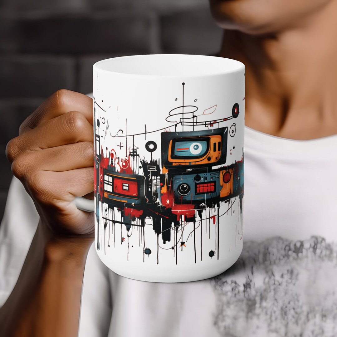 Street Art Mug, Graffiti Coffee Cup, Urban Art Drinkware, Custom Street ...