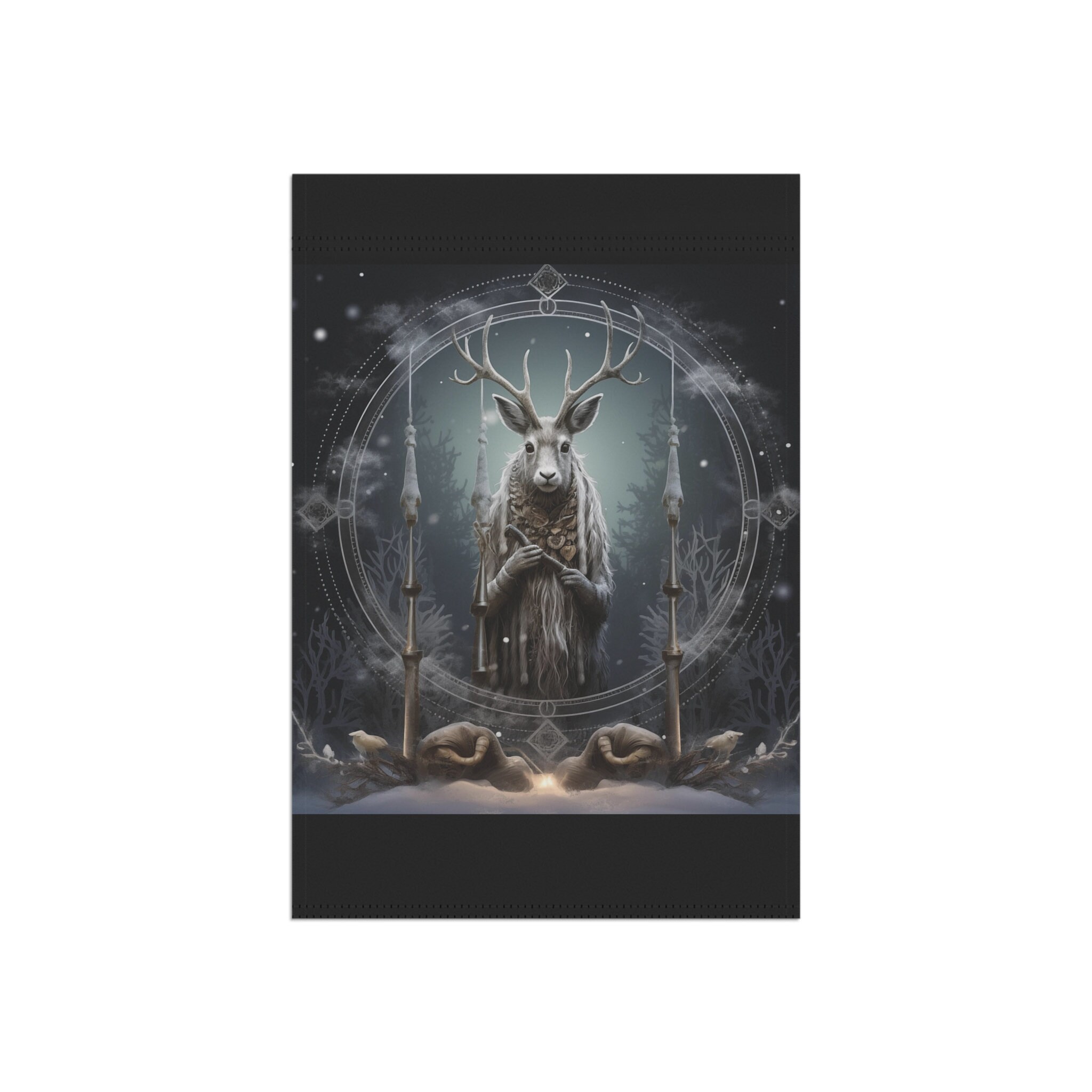 Yule Garden Flag Imbolc House Banner Banner Flag Yard Decor Dark ...