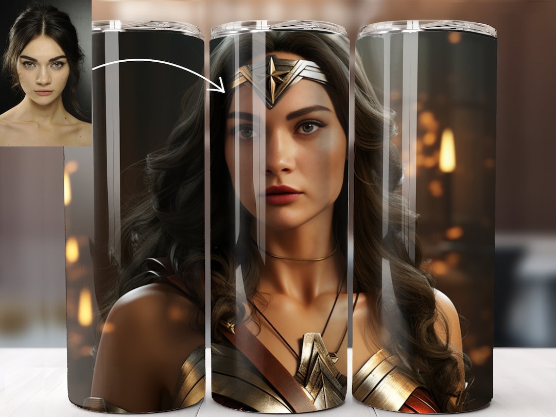 Custom Face Tumbler, Superhero Face Swap Tumbler, Realistic Face Swap ...