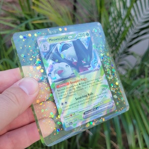 Pokemon Meowscarada EX Holographic Paldea Resin Coaster - Etsy