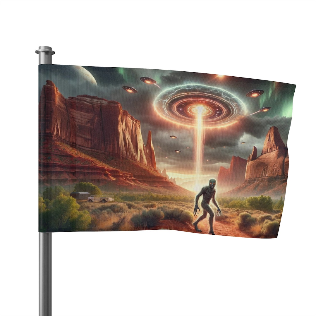 Cryptid Collection: Skinwalker Saga House Flag - Etsy
