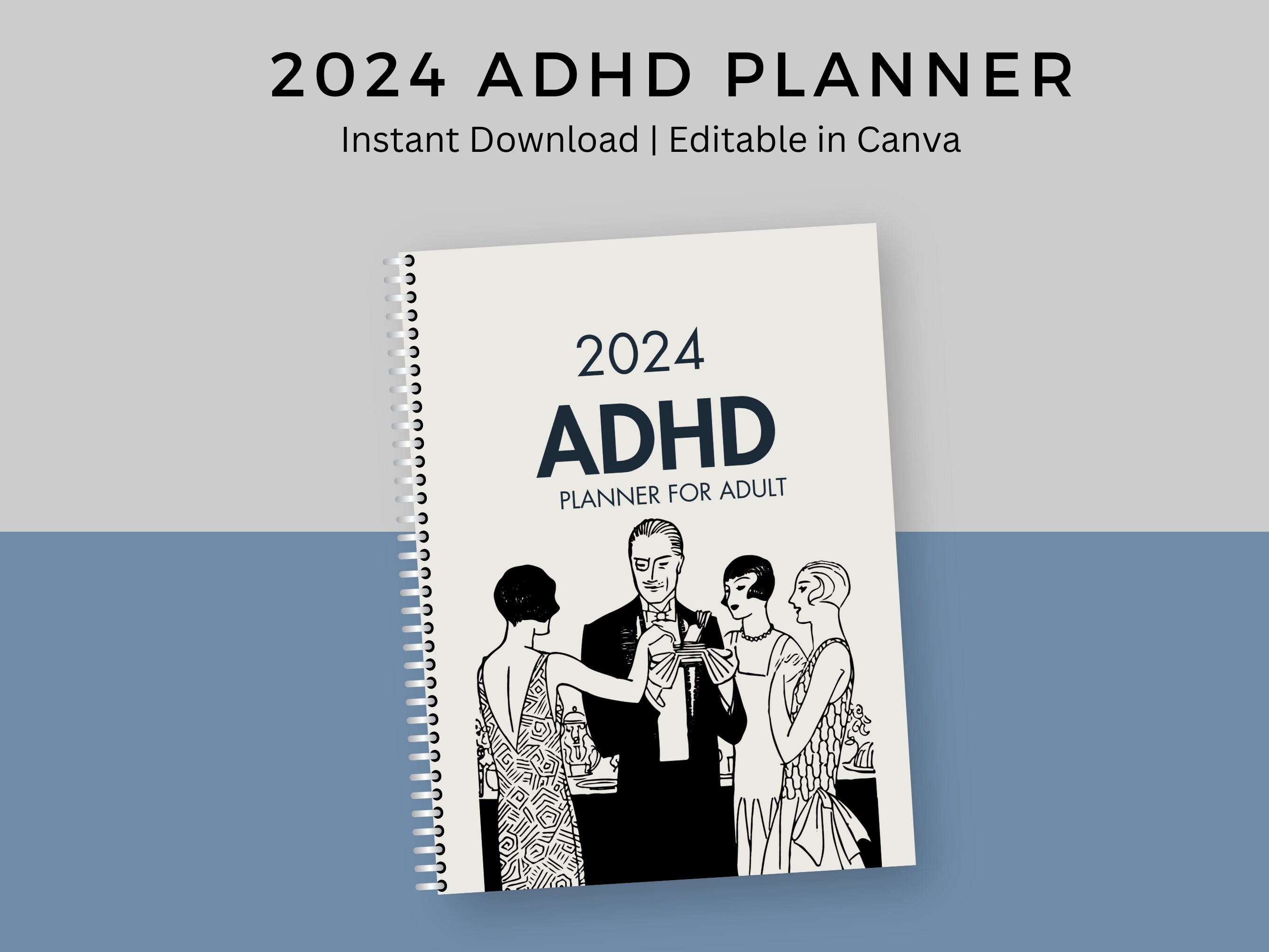 ADHD Planner, 2024 Planner for Adult, ADHD Checklist, Printable ADHD ...