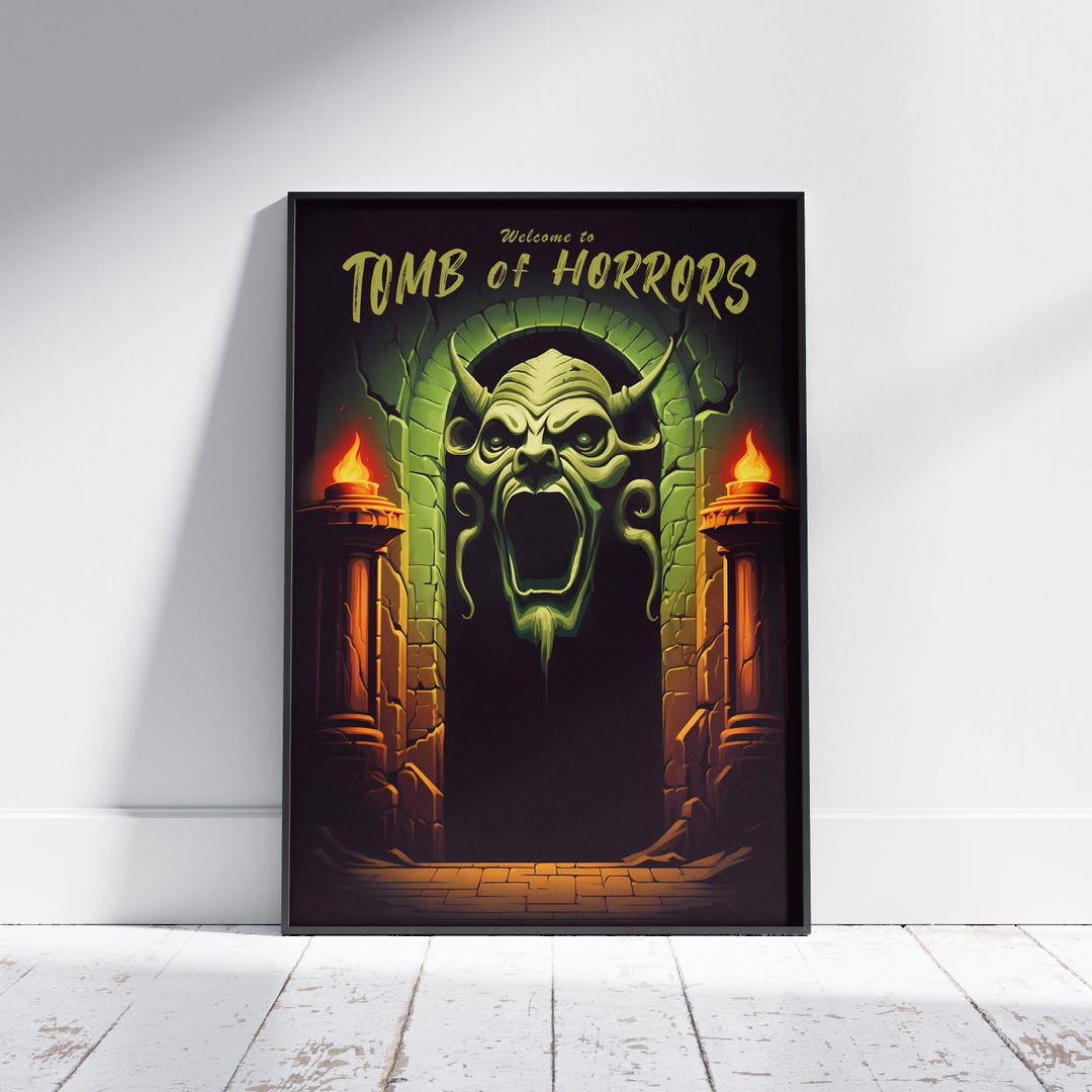 Tomb of Horrors Poster | Travel Poster | Fantasy RPG Wall Art | Premium ...