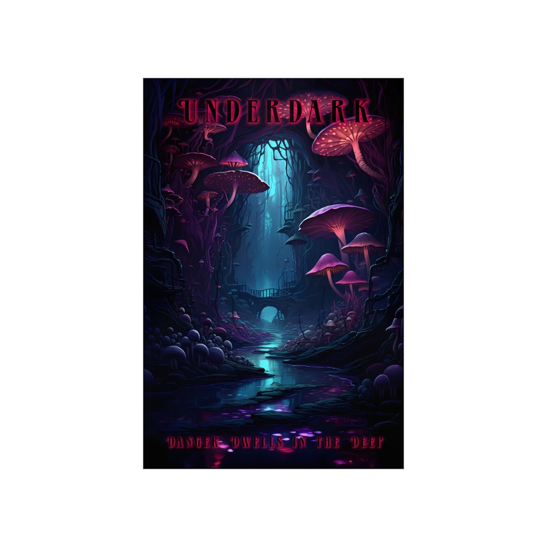 The Underdark Poster Travel Poster D&D Wall Art Premium Matte Poster - Etsy