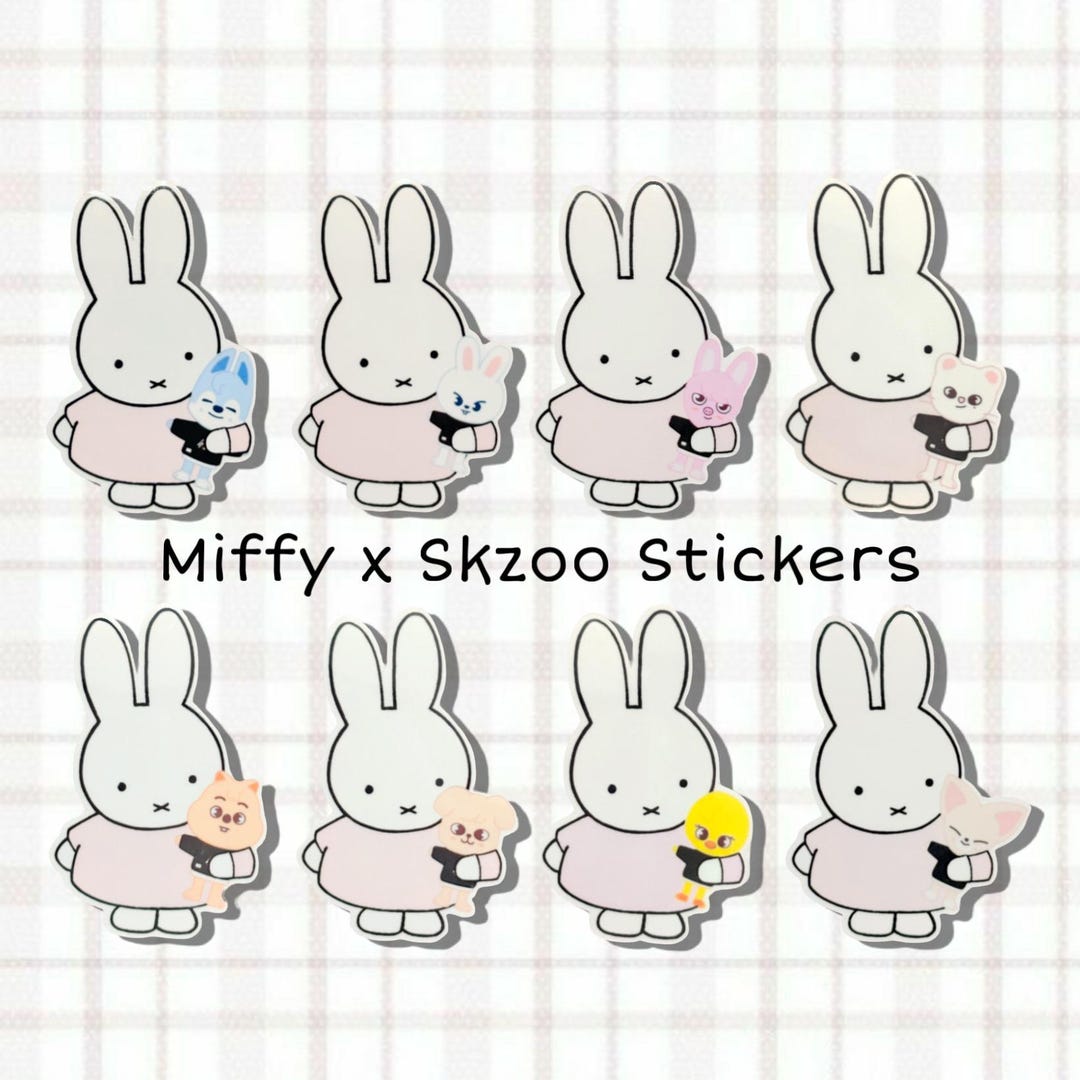 Bunny X Stray Kids Skzoo Cute Character Stickers - Etsy