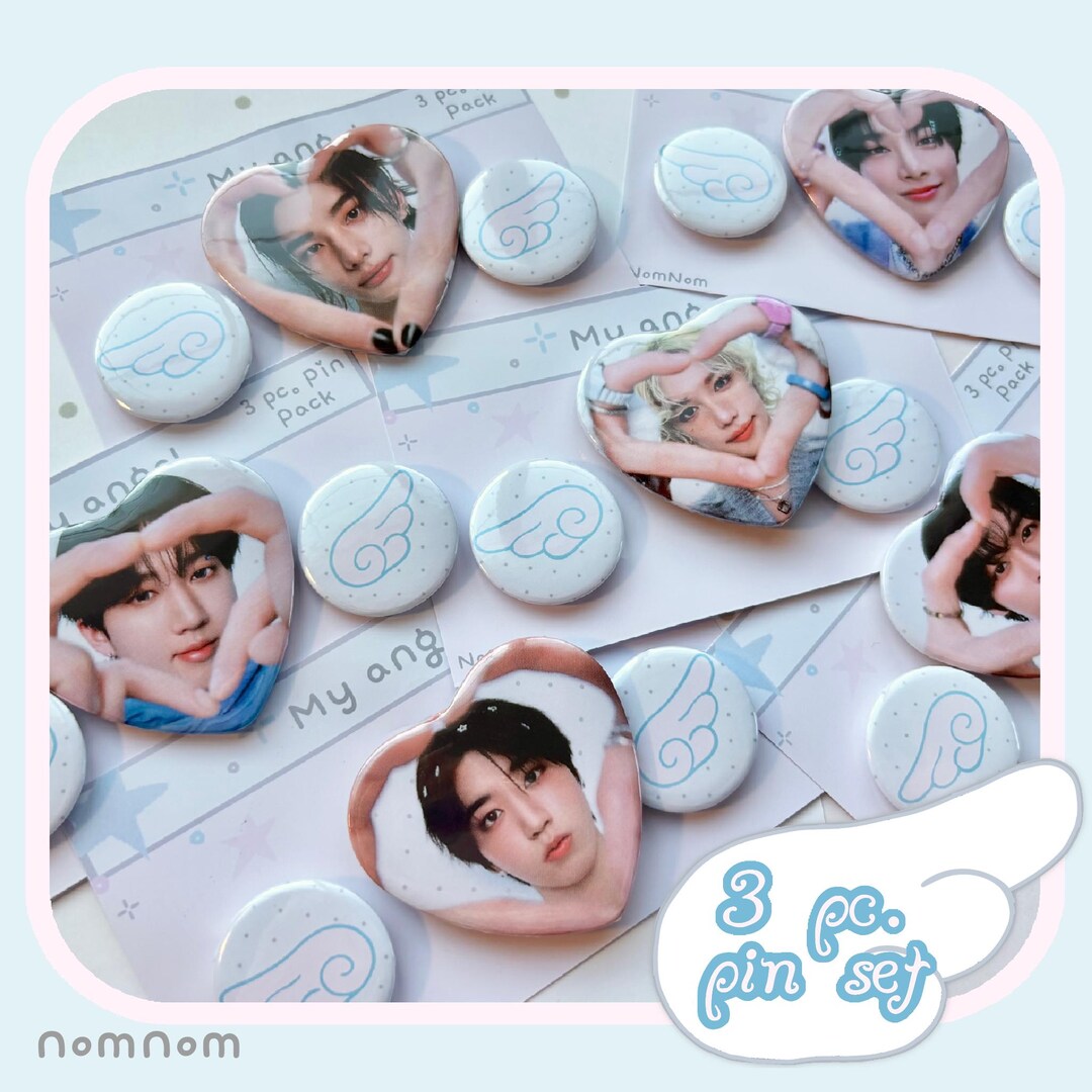 Straykids 3 Piece Angel Pin Set - Etsy
