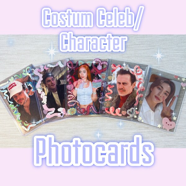 Custom Character Photocards - Etsy